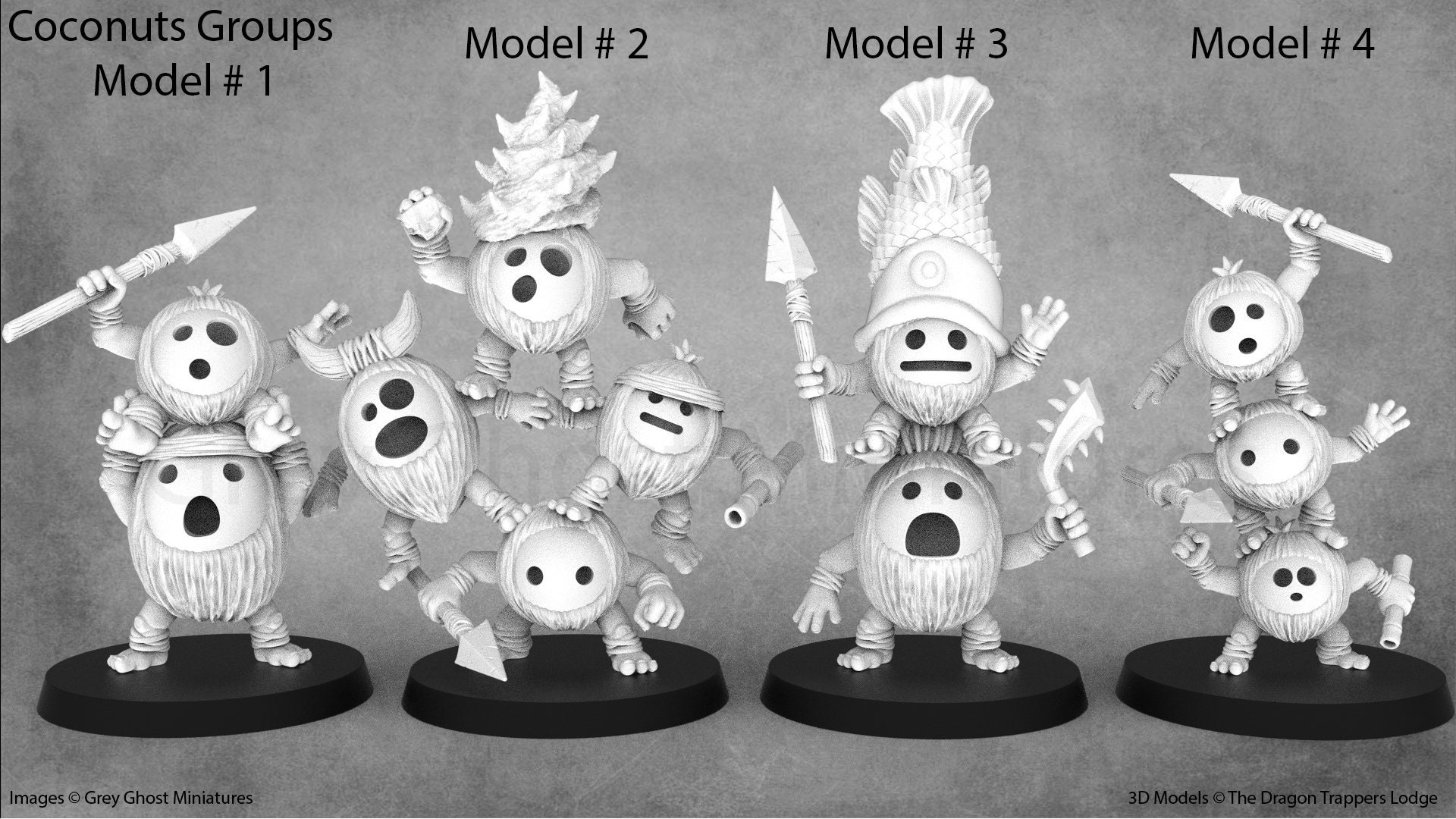 Kakamora, Coconut Monsters | Coconut Shark Miniature | Dragon Trappers ...