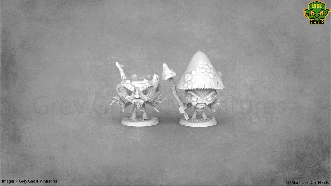 Chibi Ents & Shroomies Models | Ent Miniatures | Mushroom Monsters ...
