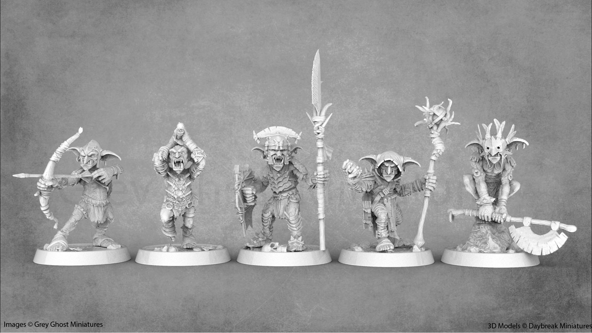Awesome Goblin Miniatures Highly Detailed Set of 5 Goblin | Etsy