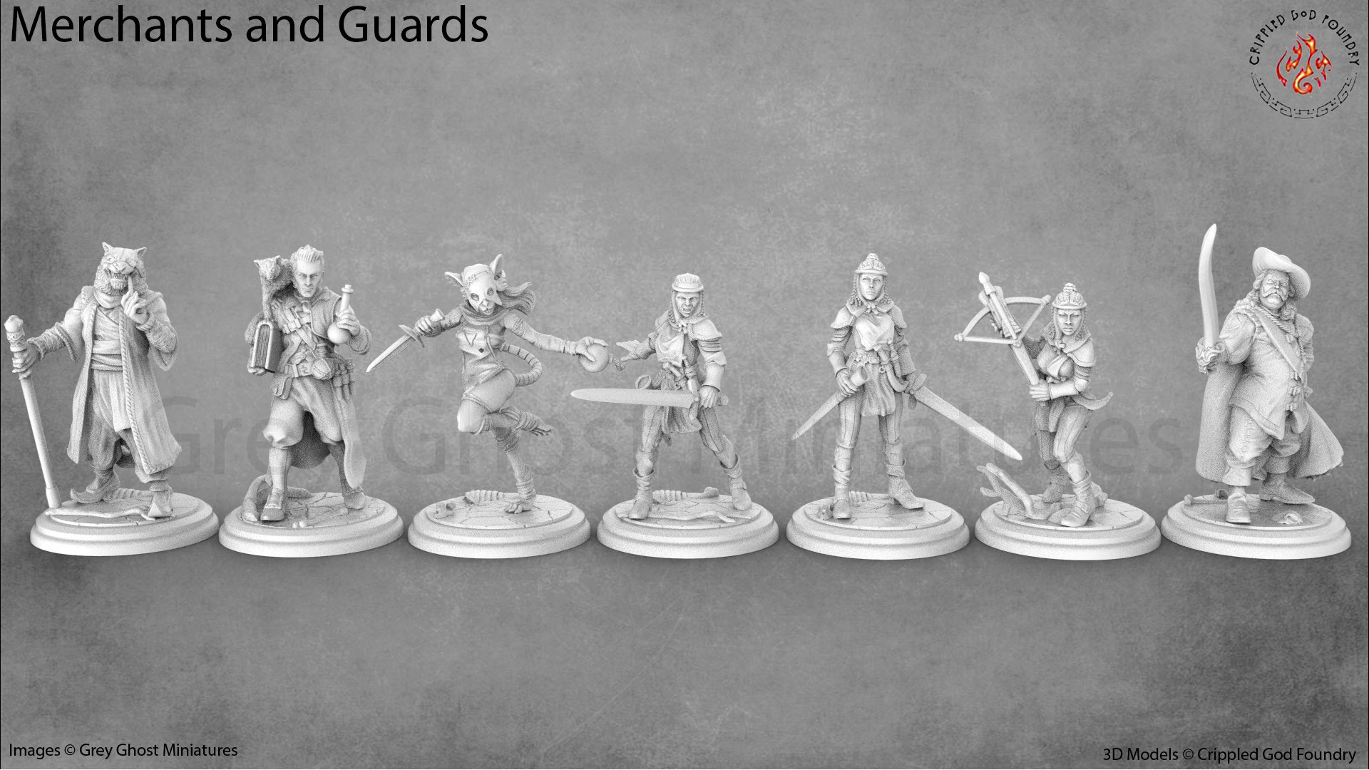 Merchants and Guards Miniature Set Rakshasa Merchant | Etsy