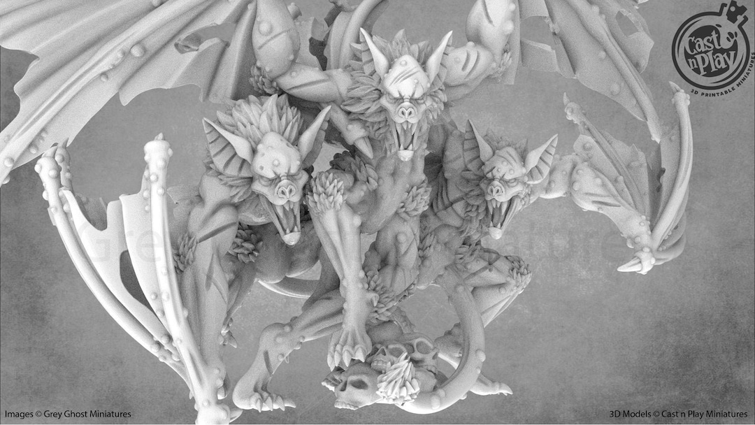 Cursed Bats | Bat Miniatures | Midnight Curse by Cast N Play - Etsy