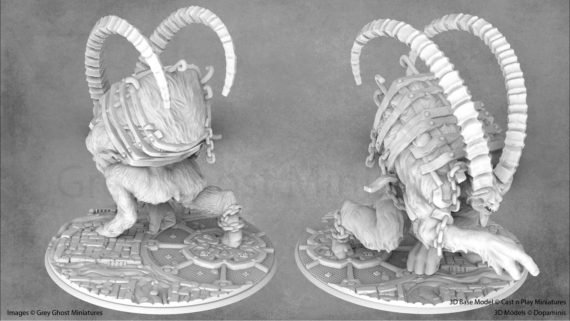 Caged Beast Miniature Monster Miniature Demon Miniature | Etsy