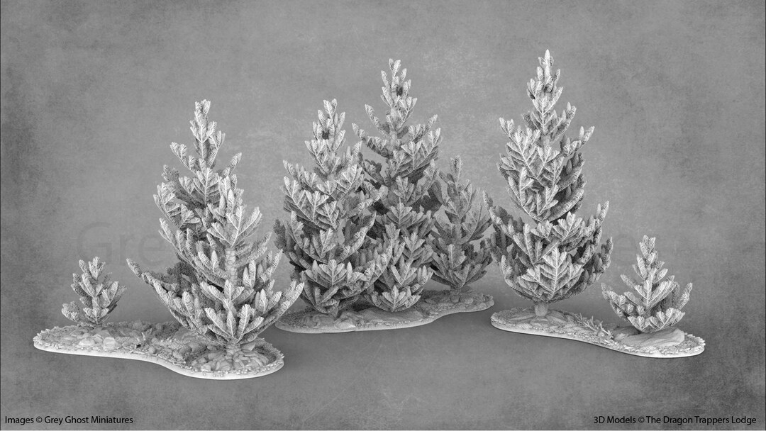 Amazing Tree Miniatures | Tree Terrain | Tree Scatter Terrain | Conifer ...