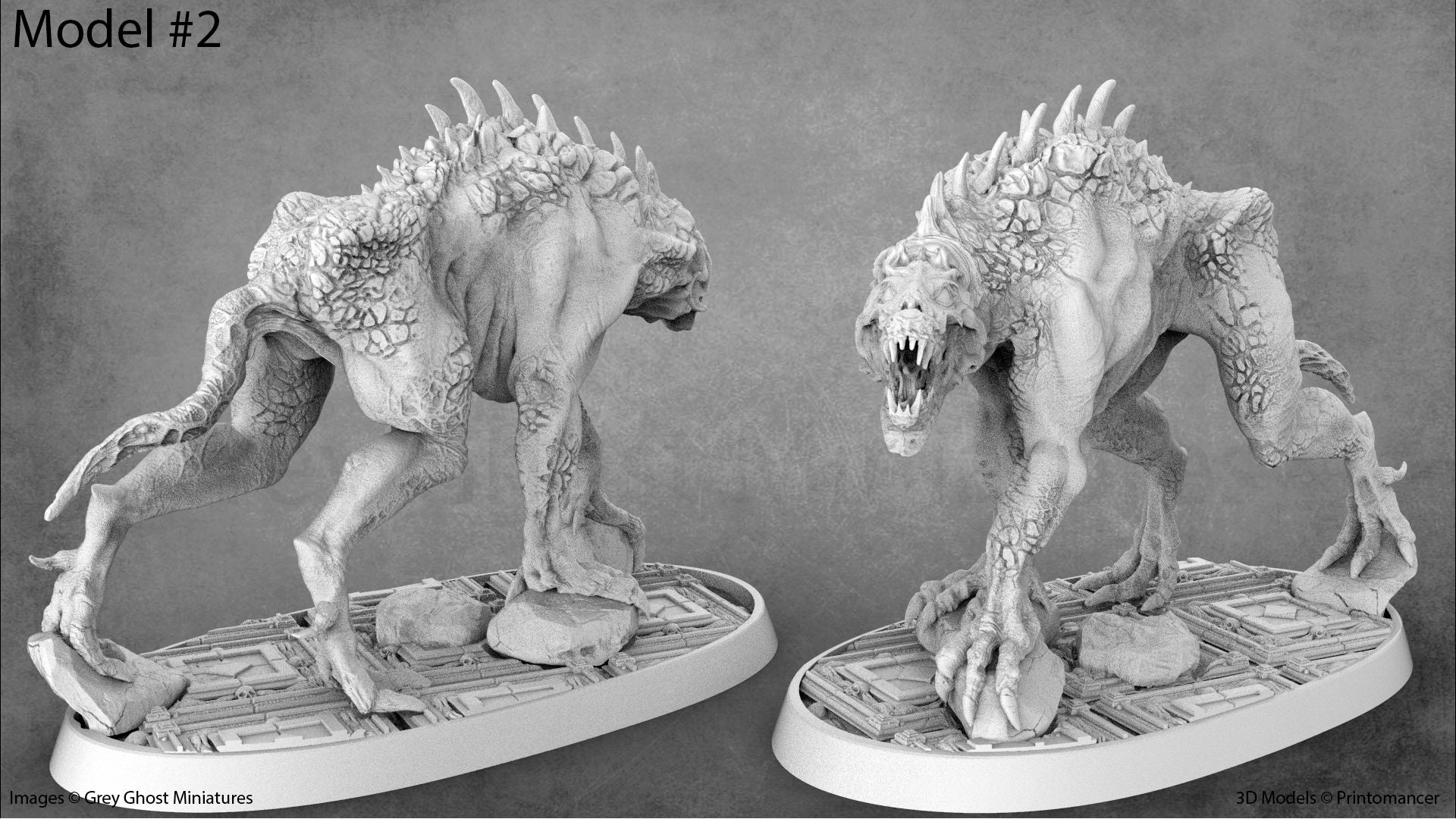 Stunning Hellhounds Necrobeasts Demon Dogs Dragon | Etsy