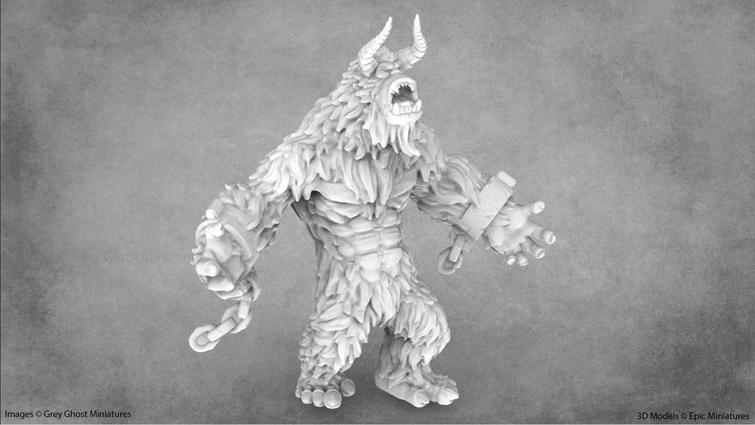 Fantasy Yeti Miniatures | Epic Miniatures - Etsy