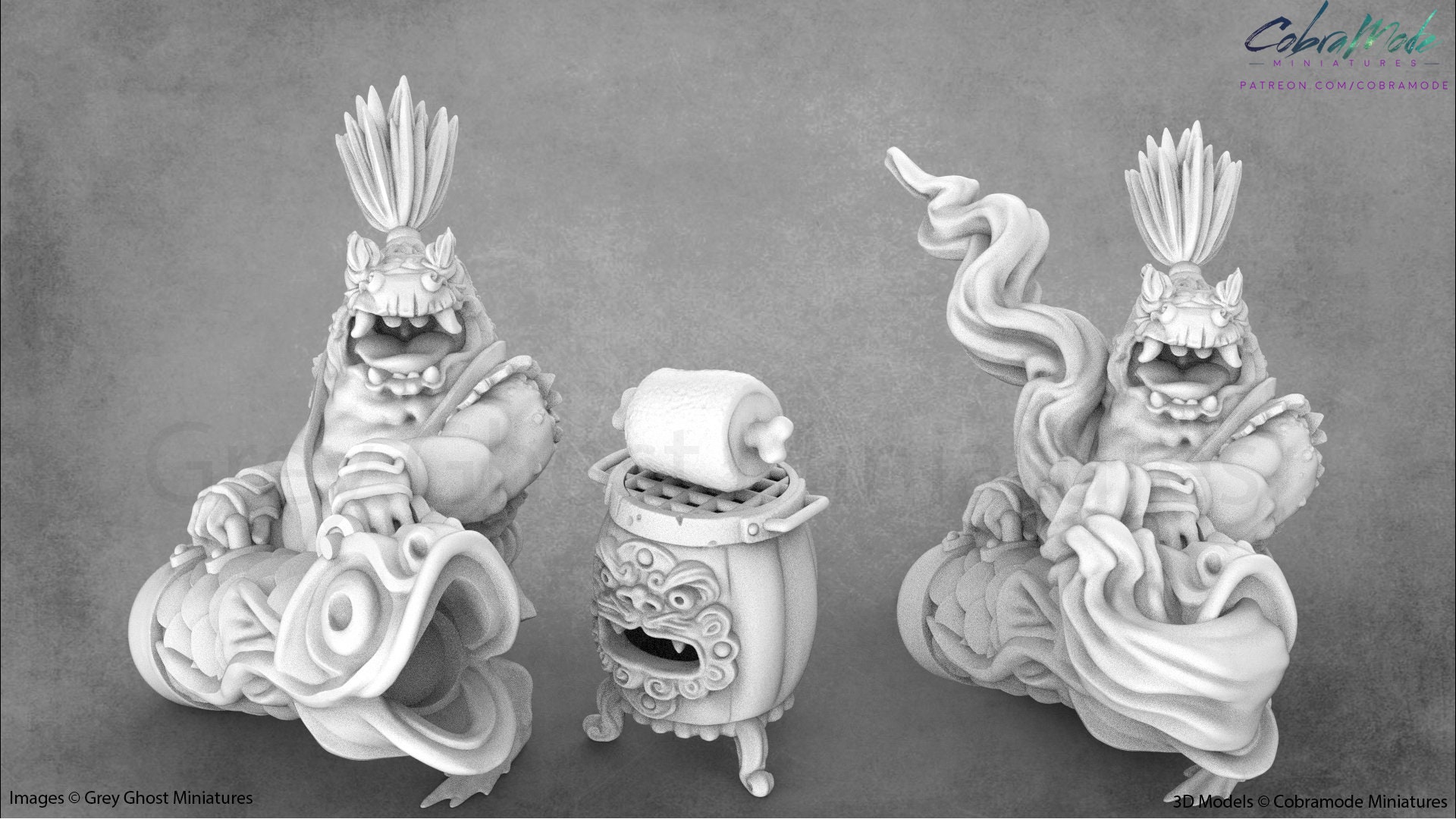 Artillery Hikihiru Hikiga Frog Ogre Toad Miniature Gunner | Etsy