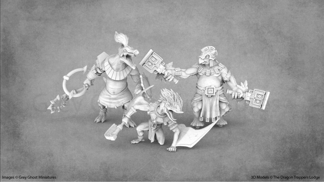 Prehistoric Heroes | Fantasy Dinosaurfolk Miniatures | Dragon Trappers ...