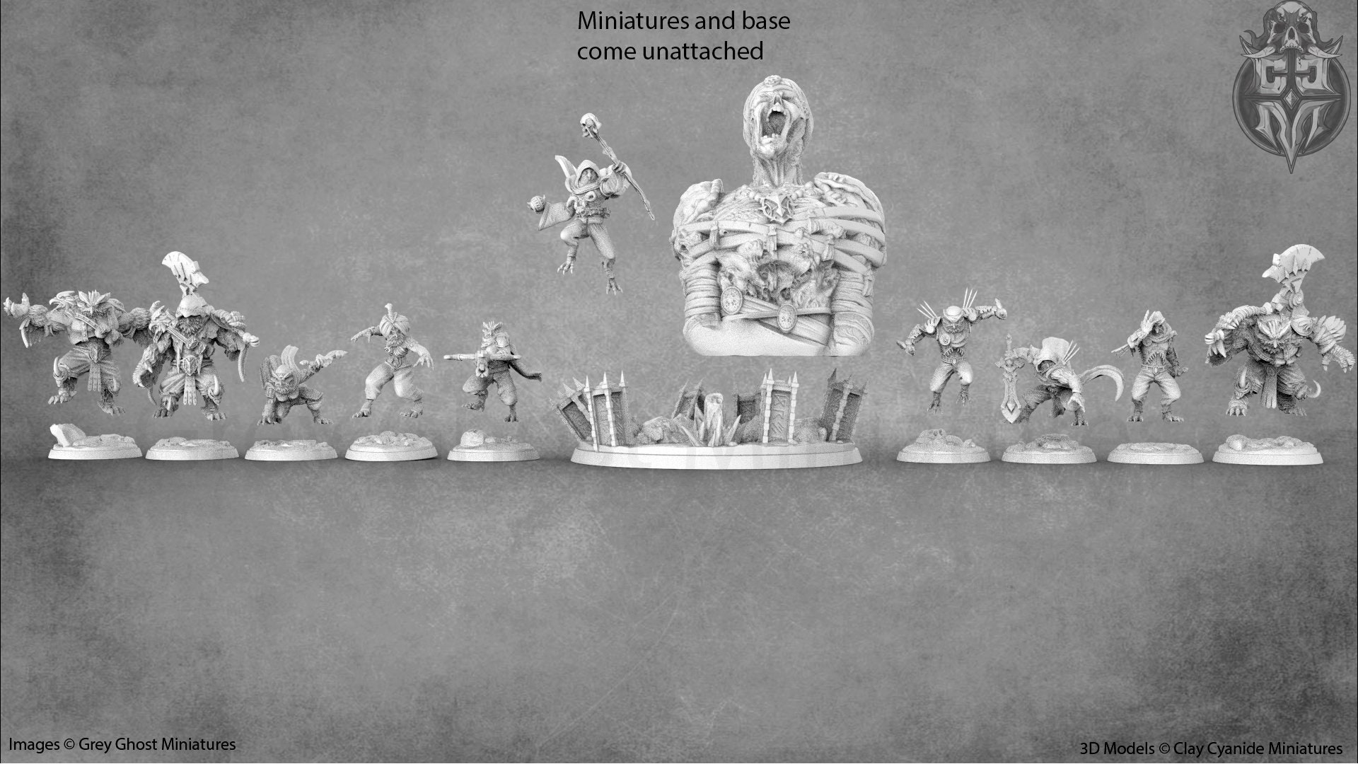 Owlin Miniatures Set | Clay Cyanide, Fantasy RPG Figures - Etsy