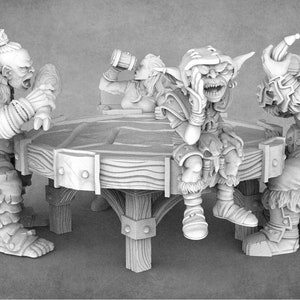 Townsfolk Miniatures | Vikings | Orcs | Tiny Furniture - Etsy