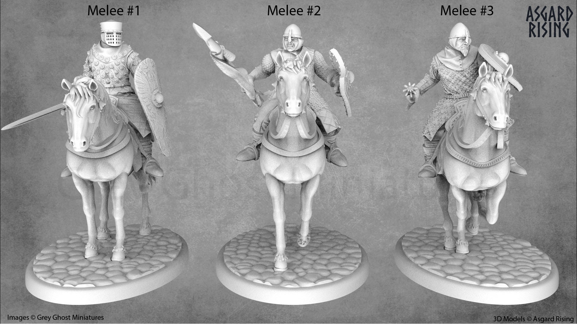 Modular Medieval Cavalry Miniatures Mounted Archers 28mm - Etsy