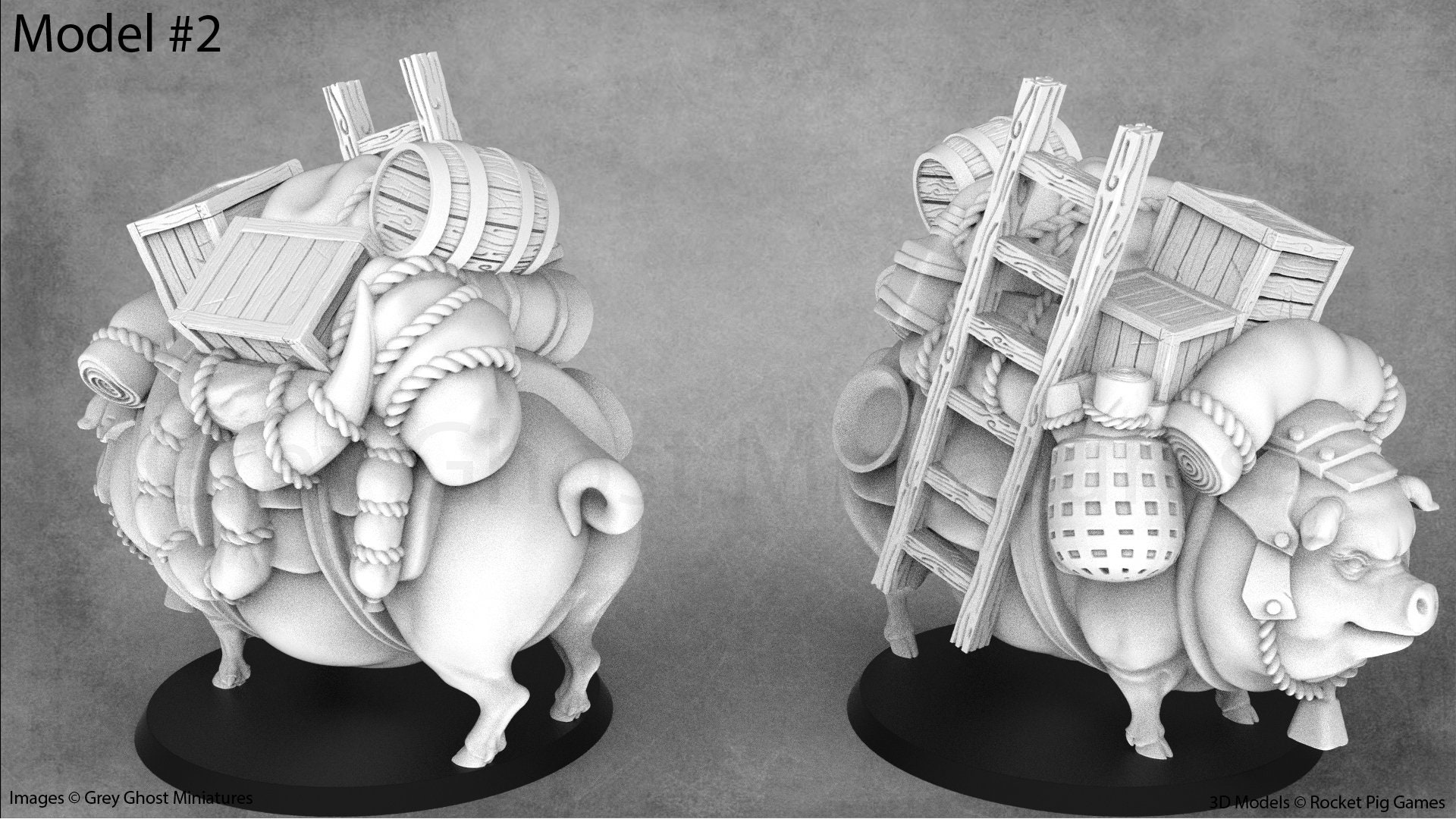 Pack Pigs Unique Beasts of Burden 28mm Miniature 32mm | Etsy