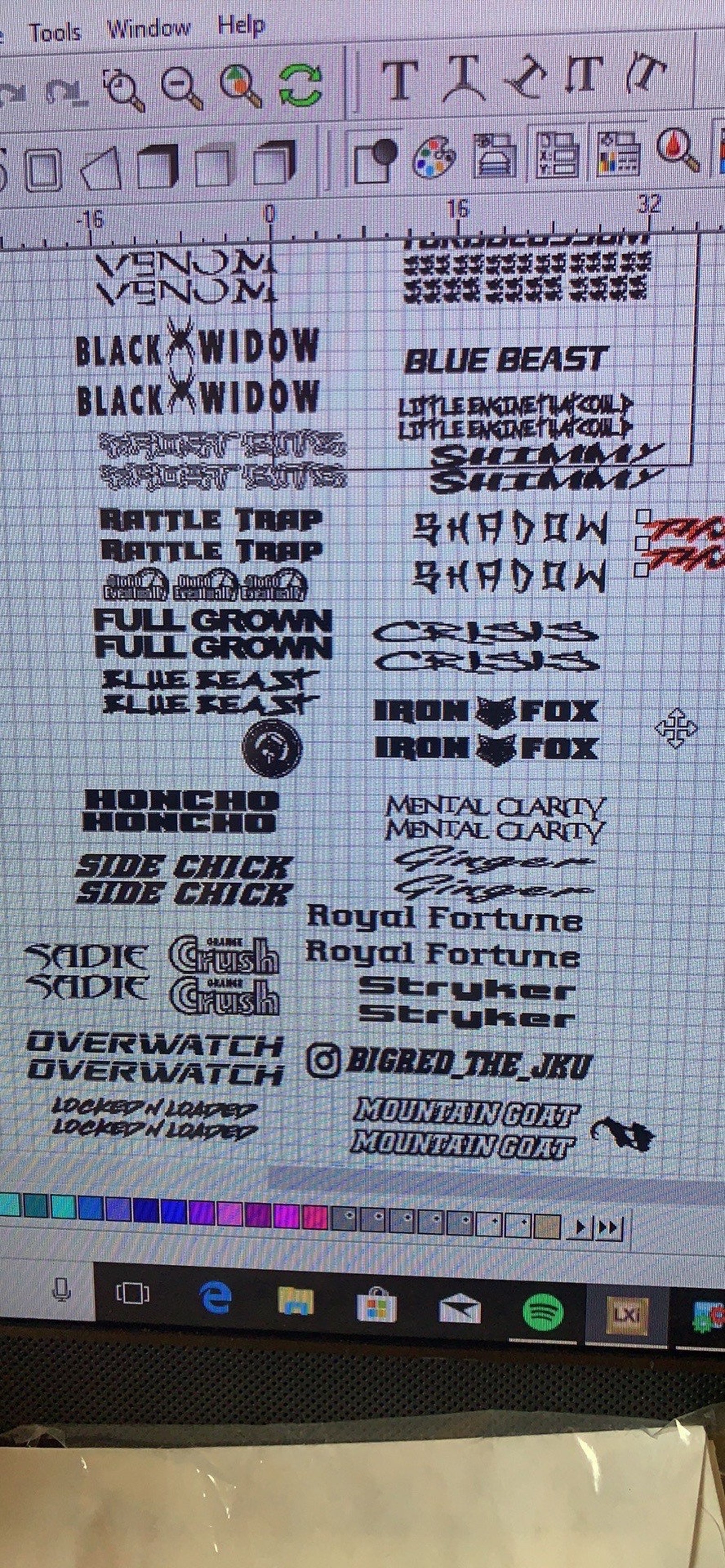 2 Color Hood Names - Etsy