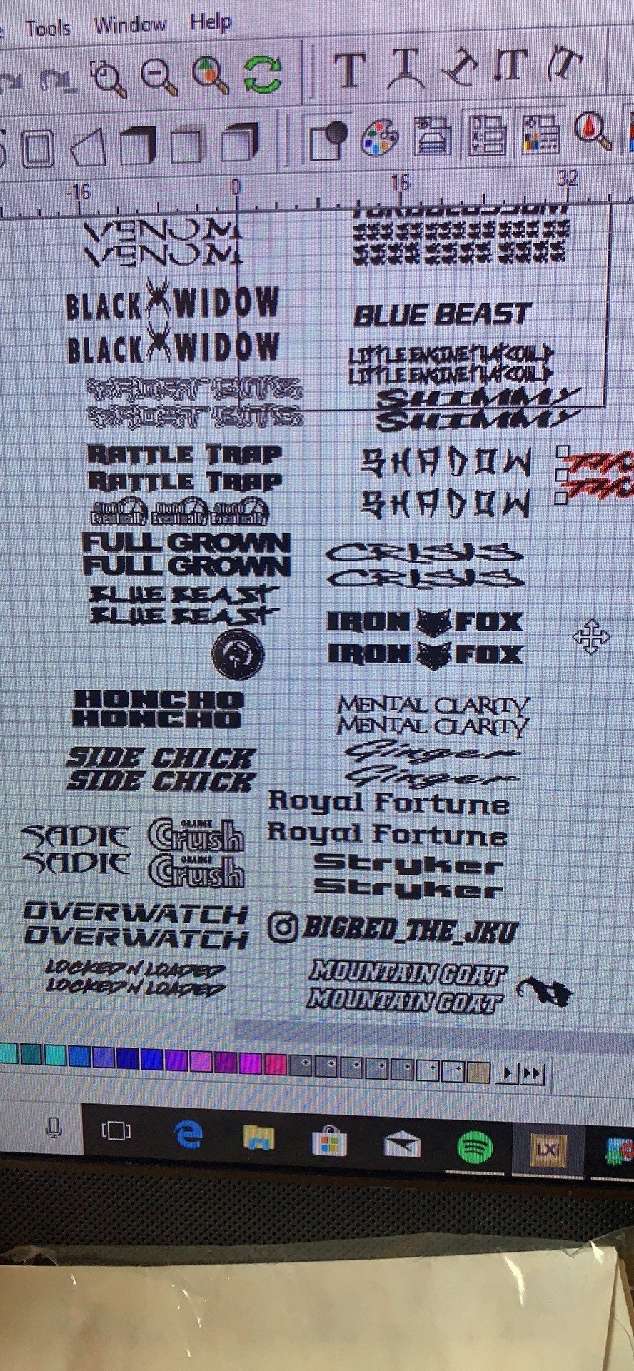 2 Color Hood Names - Etsy