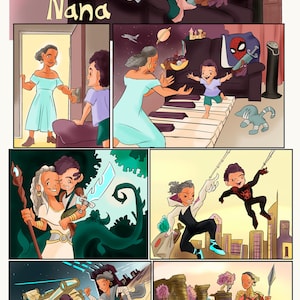 CUSTOM Color Comic Strip Made to Order - Etsy