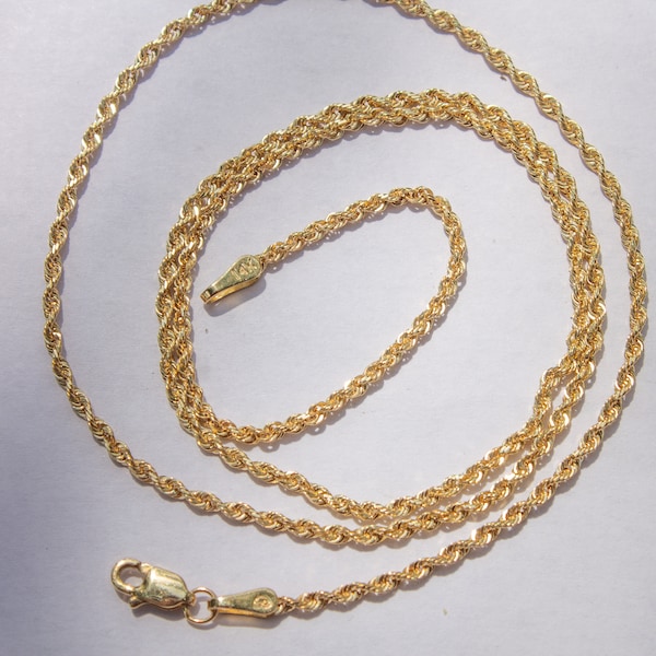 Vintage Rope Chain - Etsy