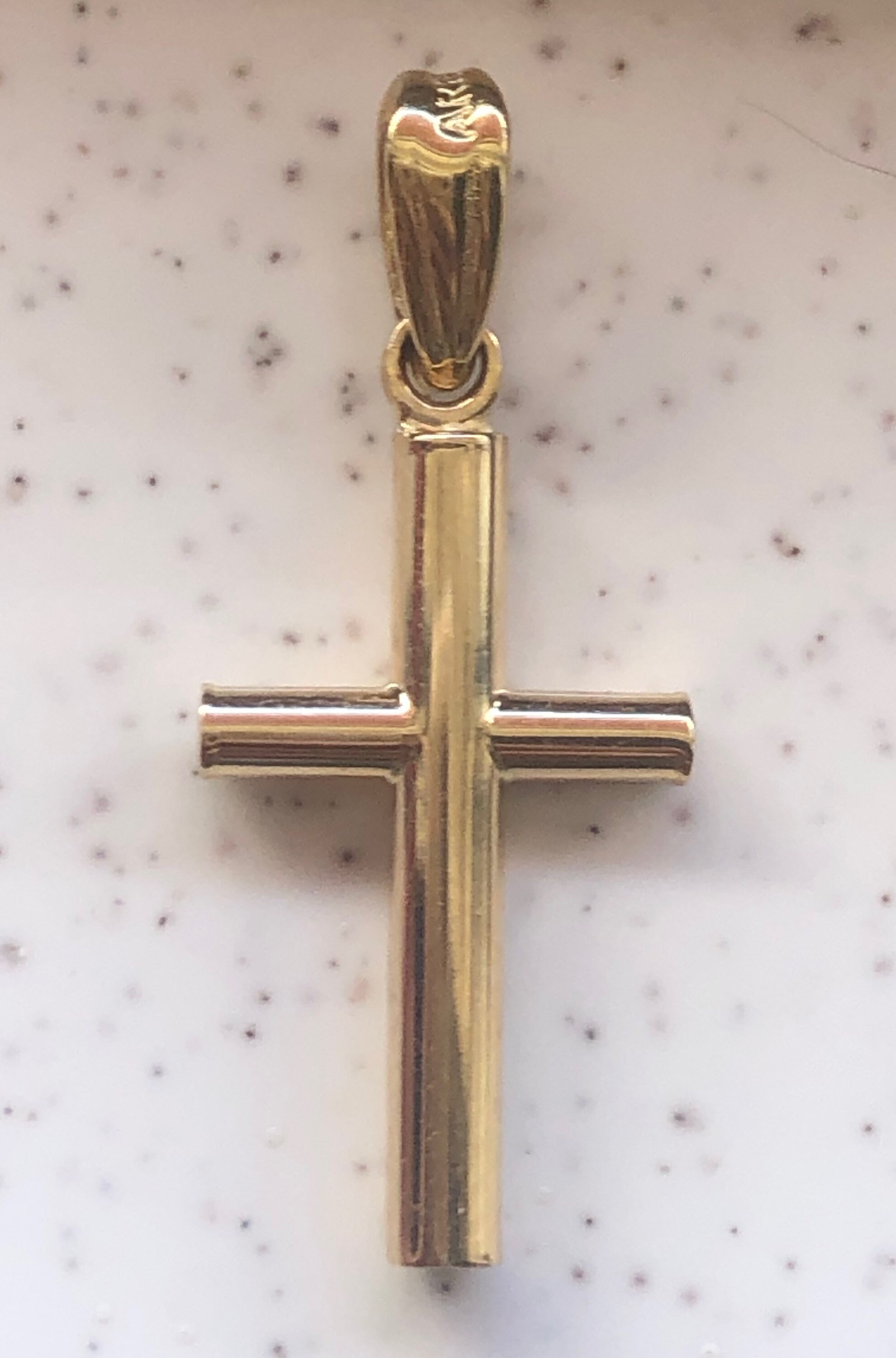 Vintage 14k Yellow Gold Small Cross Pendant ARR 14K - Etsy
