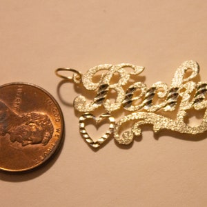 Vintage 14k Yellow Gold Dazzlers BECKY Name Plate - Etsy