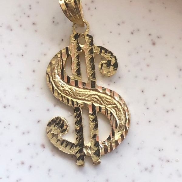 Dollar Sign Necklace - Etsy