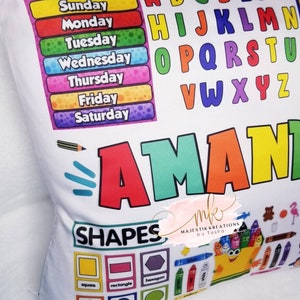 Pillow. Learning Pillow | Educational Gift | Personalized Kids Birthday ...