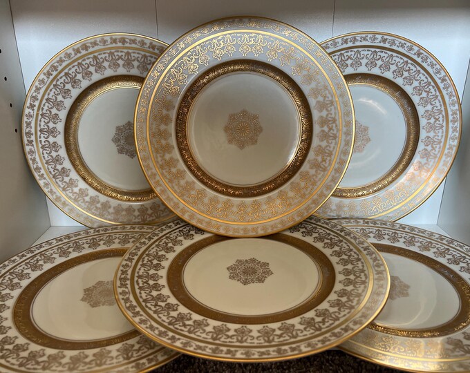 Deluxe Chargers Vintage Gold Encrusted 11” Plates Set of 6 - Etsy