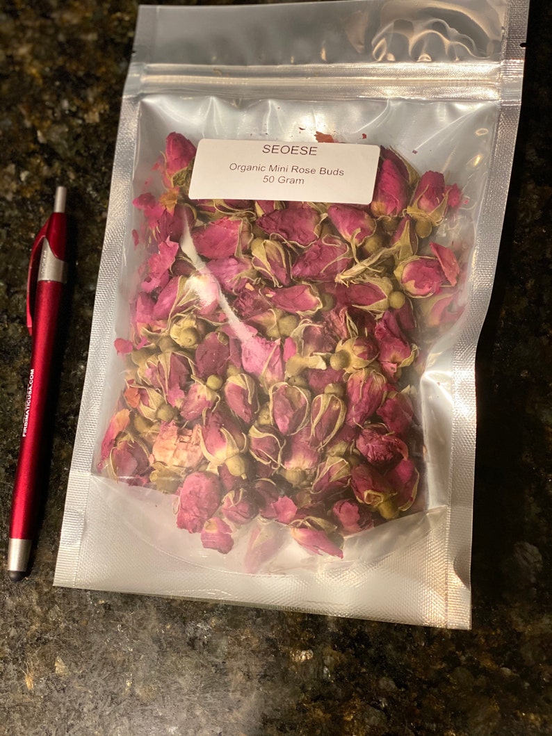 Organic Mini Rose Buds 60 Gram - Etsy