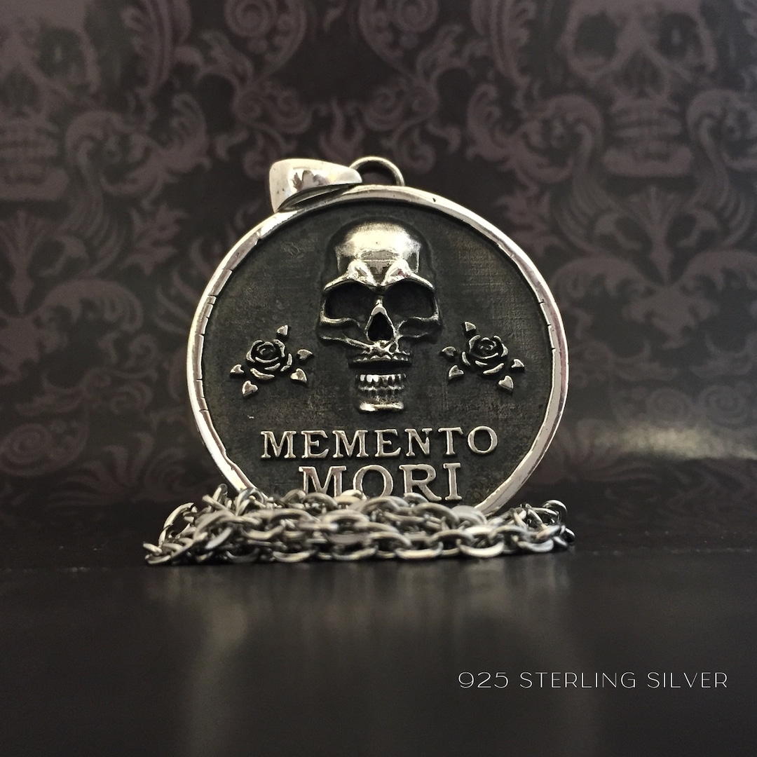Memento Mori Pendant, Stoicism Symbol, Customizable Pendant, for Men ...