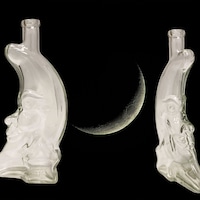 Moon Jar | Moon Water Jar | Moon Phase With Cork | Full Moon | Dark ...