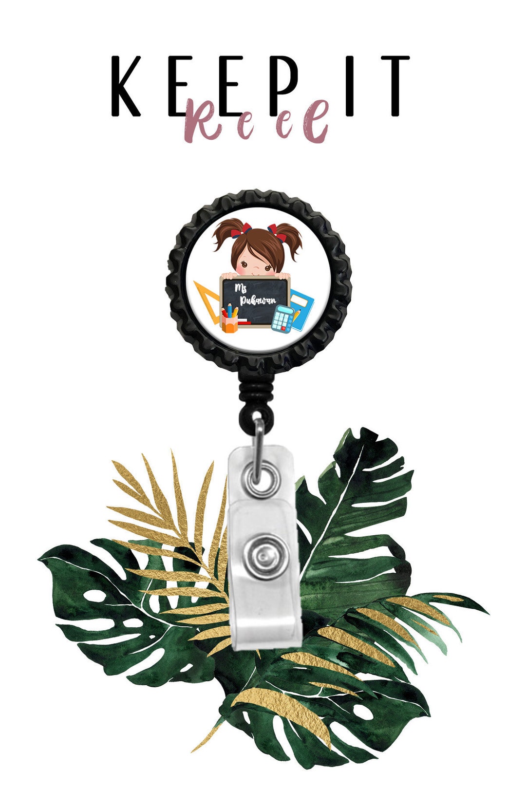 Badge étudiant des enseignants Porte-badge personnalisé - Etsy France