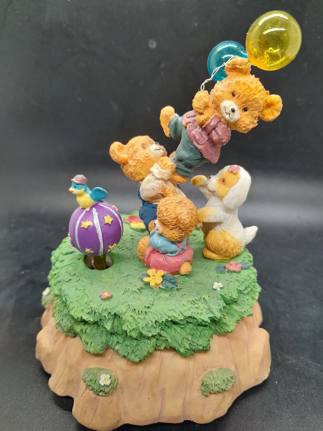 Vintage Teddy Bear Music Box, and It Works! Tune is Its a Small World ...
