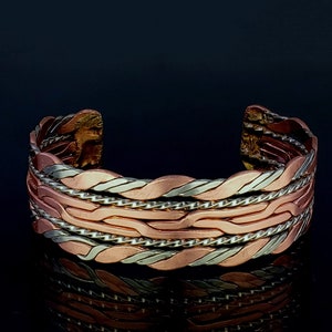 Twisted Wire Copper Bracelet in a Braided Hand Wired Design of - Etsy