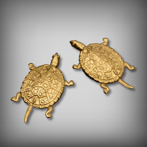 Brass Turtles - Etsy