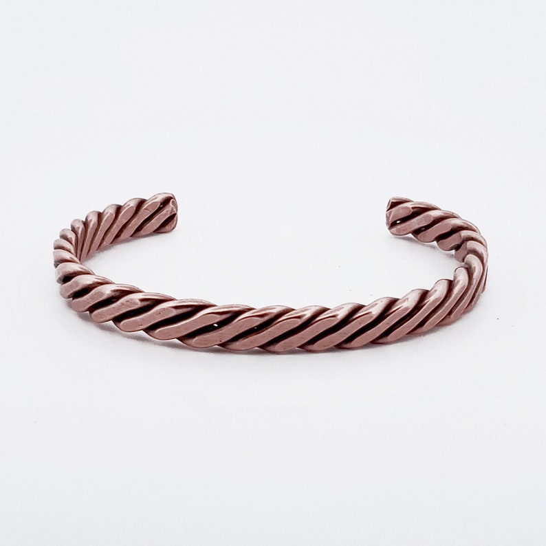 Men's COPPER Bracelet Twisted Solid COPPER Bracelet Wire | Etsy