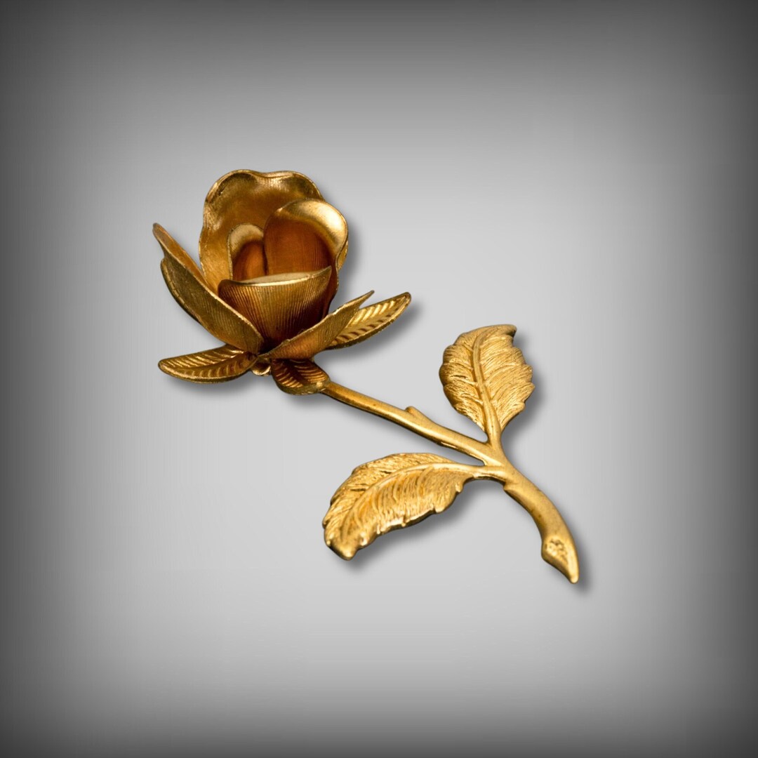 Brass Rivet Rose: Layered Petal Flower Finding - Etsy