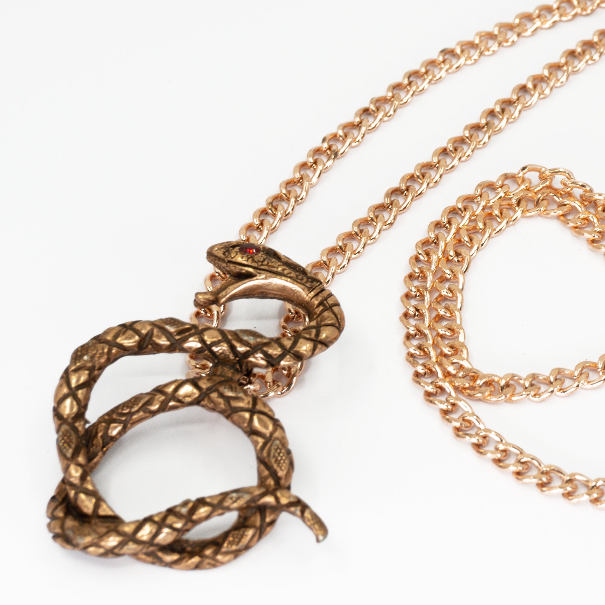 Copper Necklace COPPER Snake Pendant SNAKE Jewelry - Etsy