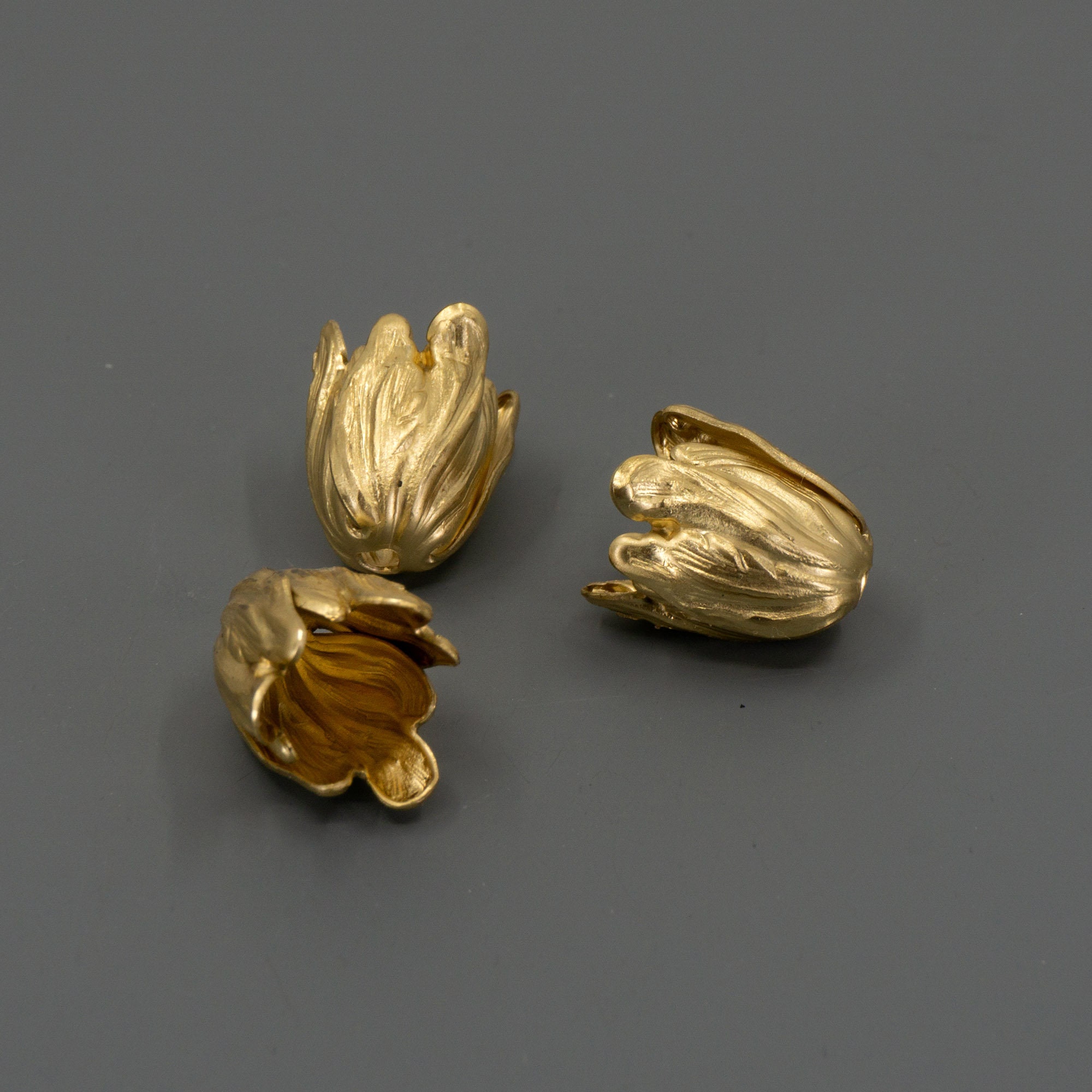 Brass Bead Caps SMALL Brass Tulip Bead Caps Brass Tulip - Etsy