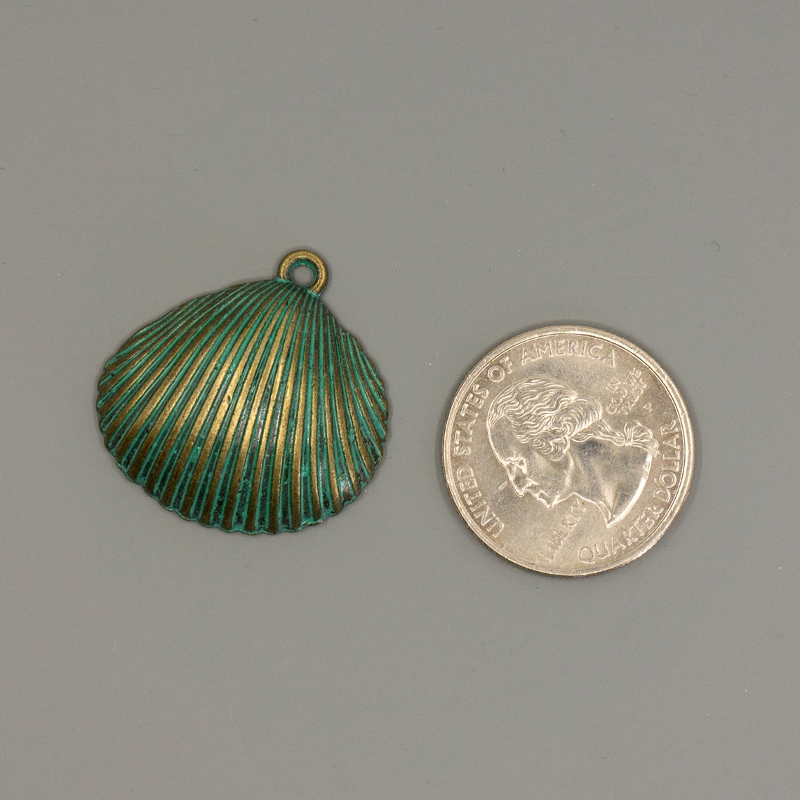 PATINA Clamshells Verdigris Ribbed Clamshells Teal Clamshell - Etsy