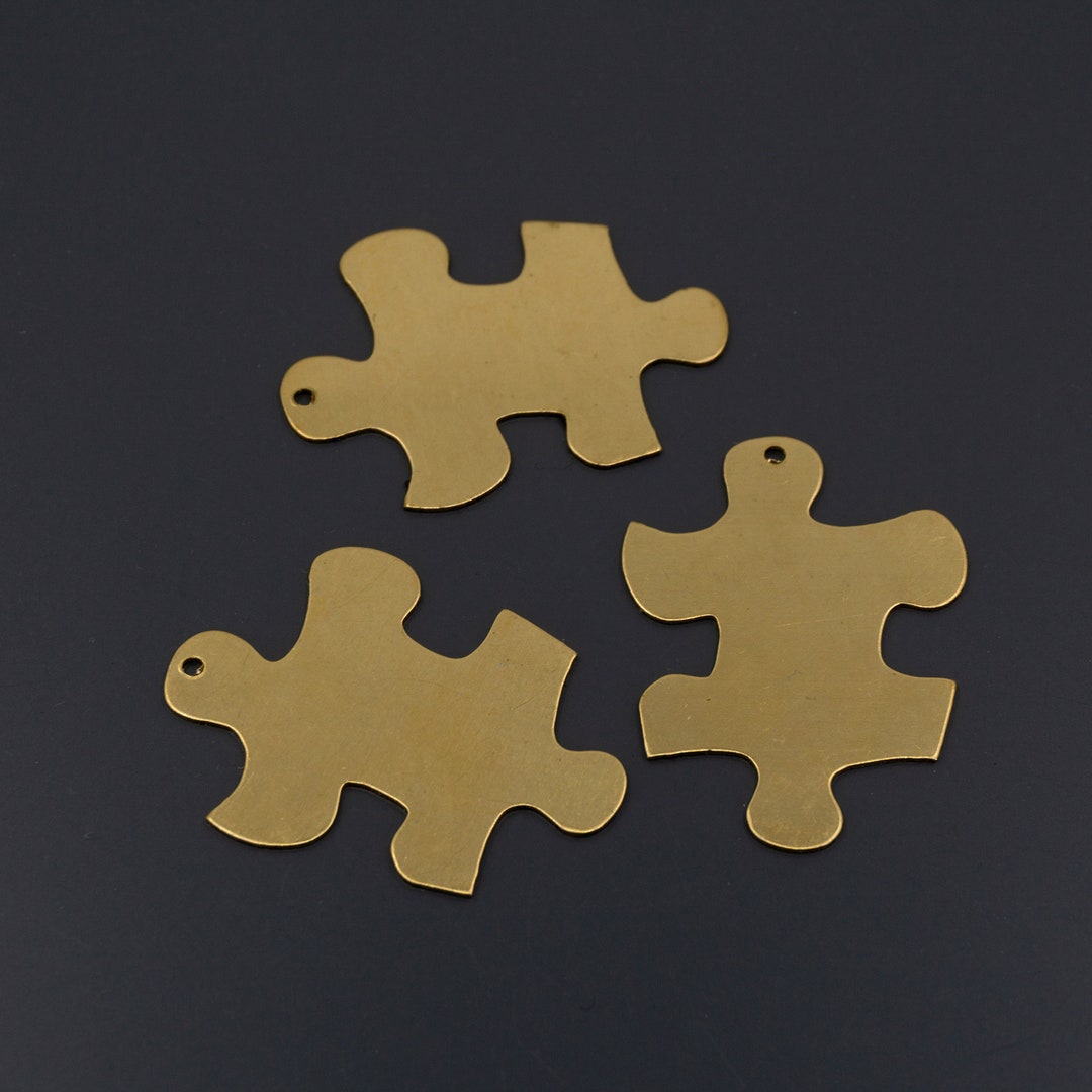 Brass Findings, Raw Brass PUZZLE Pendants, Brass Puzzle Findings ...