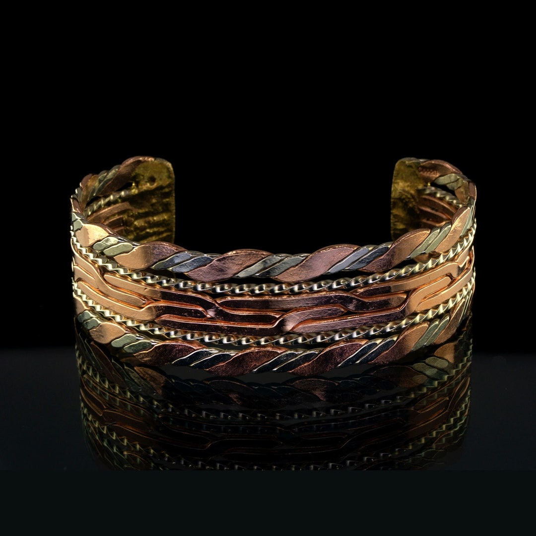 Twisted Wire Copper Bracelet in a Braided Hand Wired Design of - Etsy