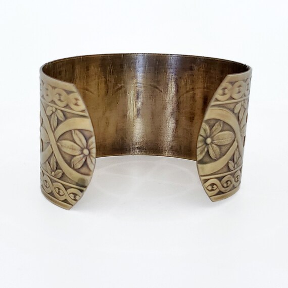 Solid BRASS Cuff Bracelet Brass Cuff With Interlockin… - Gem