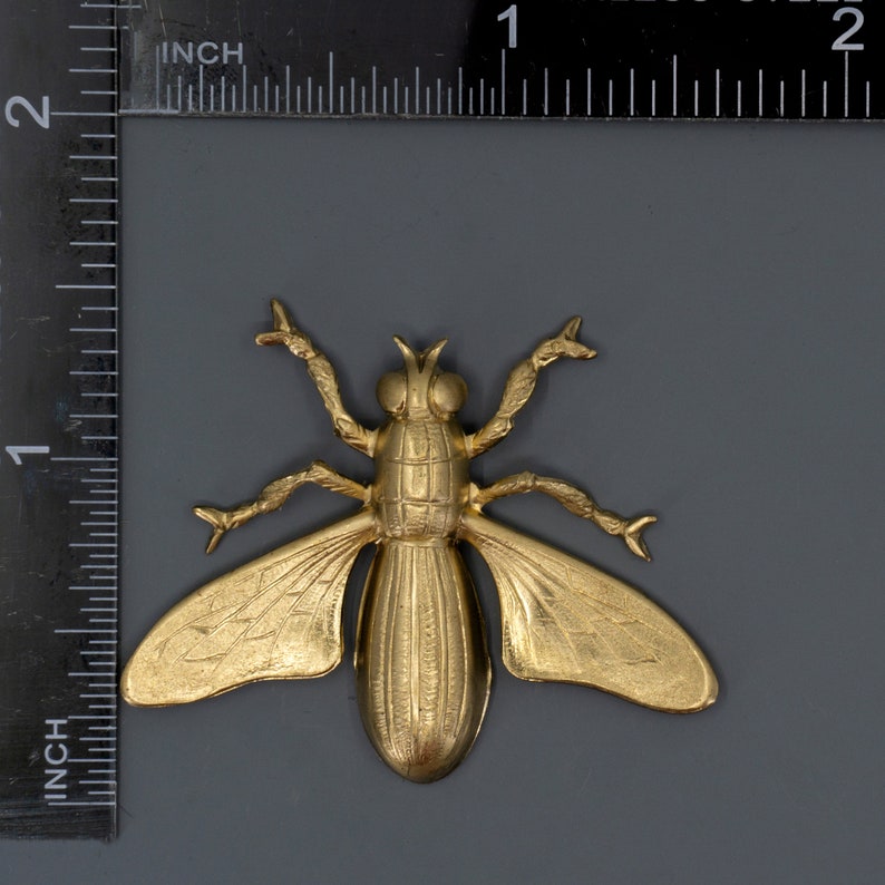 Brass WASP Brass Findings Brass Insect Stamping Brass | Etsy