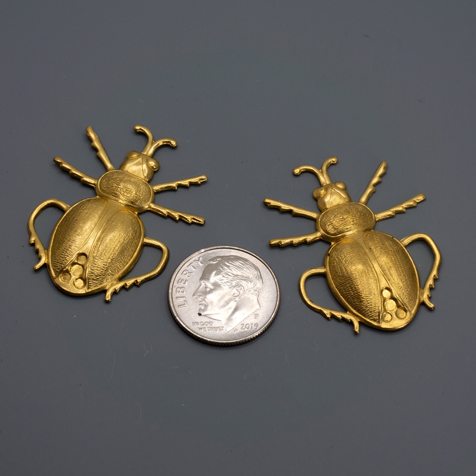 Brass Beetle Bugs Unplated Brass Insects Jewelry Components - Etsy