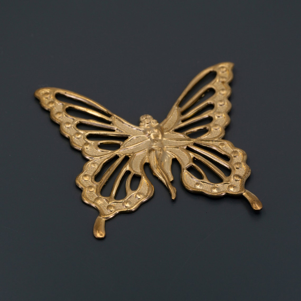 Art Nouveau Fairy Butterfly LARGE Brass Fairy Butterfly | Etsy