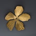 Large Brass Rivet Flowers Ribbed Brass Flower Brass - Etsy