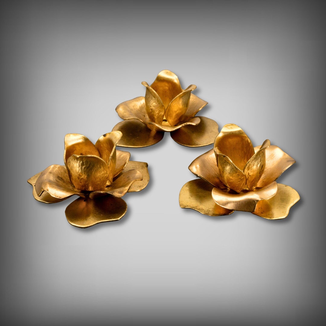 Large Brass Rivet Flower: Layered Petal Jewelry Findings (33.6 MM) - Etsy