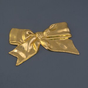 2 Pieces Raw Brass Bow Stamping, Unplated Brass Bowtie Pendant, Ribbon ...