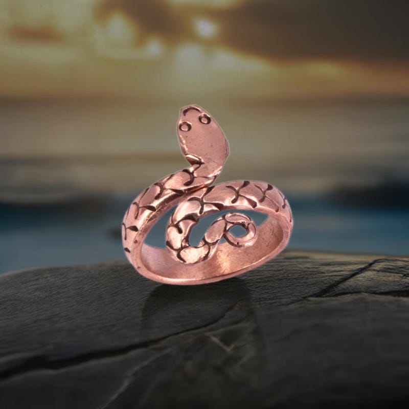 Etched Copper Ring - Etsy