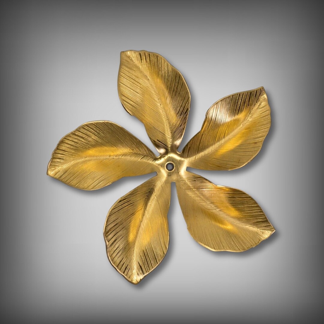 Textured Brass Flower Stamping: Large 72mm Jewelry Finding - Etsy