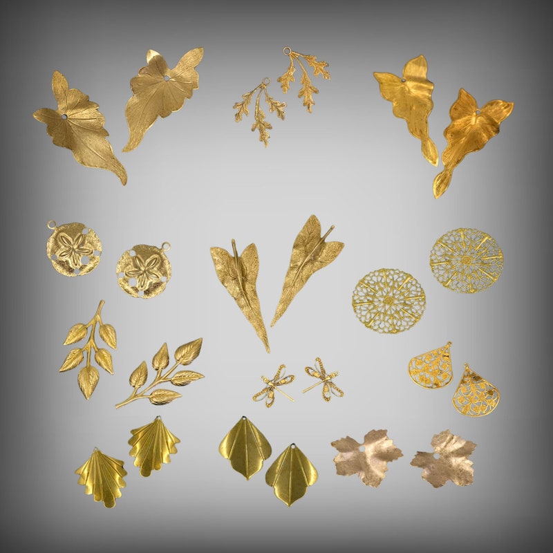 Raw Brass Findings - Etsy