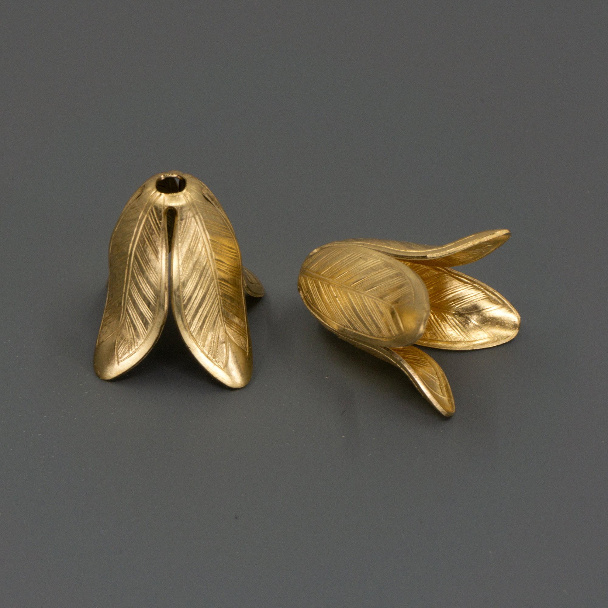 Brass Bead Caps Brass Petals Bead Caps Fancy Bead Caps | Etsy