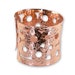 Solid COPPER Wide Cutout Copper Statement Cuff Bracelet, Pleated Cutout ...
